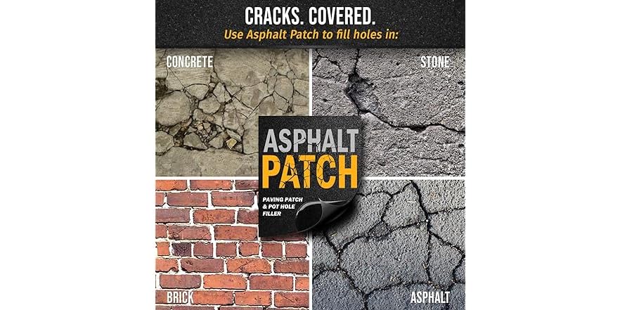 EcoClean Solutions ASPHALT PATCH & POTHOLE FILLER 56 lb P