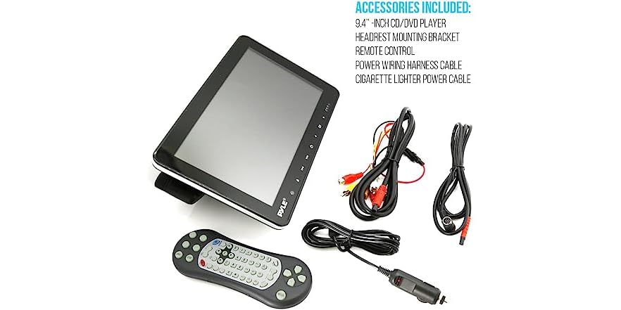 Pyle Car 9.4 Inch Headrest Entertainment System