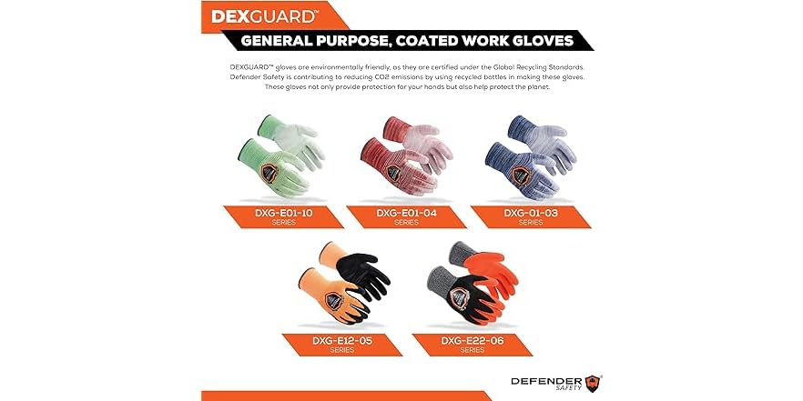 Defender Safety DXG-E22-06S-12 Cut Glove