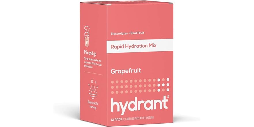 Hydrant Hydrate 12 Stick Packs Grapefruit