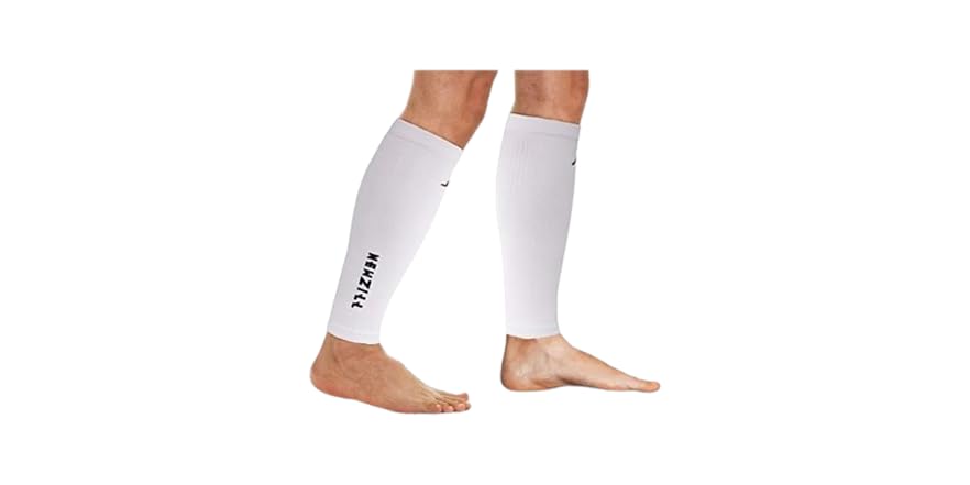 Newzill Solid White Compression Calf Sleeves