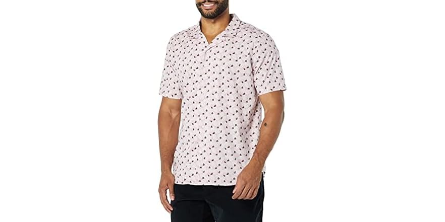Amazon Men's Vacation Cotton Resort Shirt