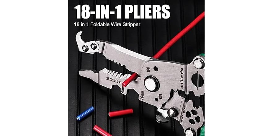 Generic 18 in 1 Foldable Wire Stripper