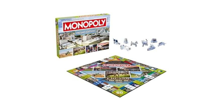 Top Trumps Monopoly Board Game Fresno CA Edition : 2-6 P