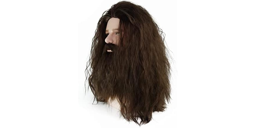 Cosplayhobby Rubeus Hagrid Wig Long Curly Brown Hai