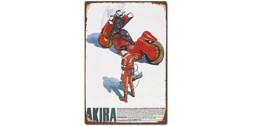 Akira Movie Posters Tin Sign 8x12 Inches