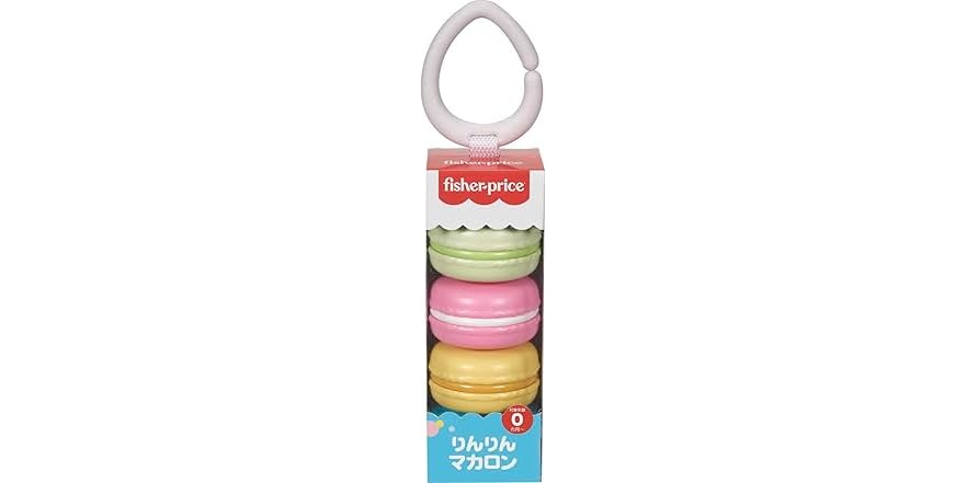 Fisher-Price Baby Toy My First Macaron Pretend Food Rattle