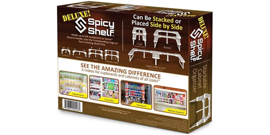 Spicy Shelf Deluxe: Expandable & Stackable