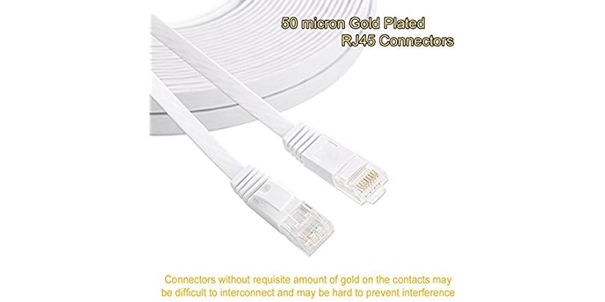 Cat6 Cable 100' w/ Clips