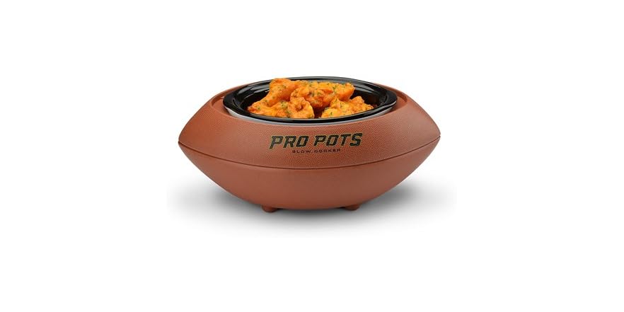 Pro Pots Football Slow Cooker, 1.5 Quarts