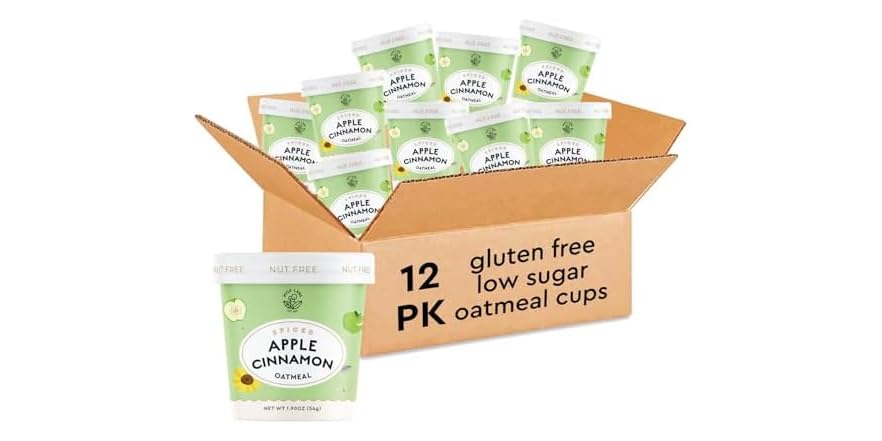 (12 Pack) Mylk Labs Gluten Free Oatmeal Cup: Your Choice
