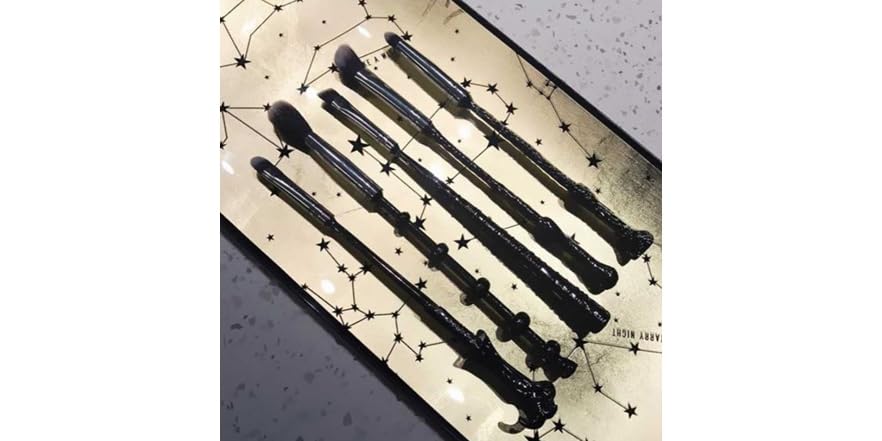 Wizard-Wand Makeup Brush Set: 5-Piece
