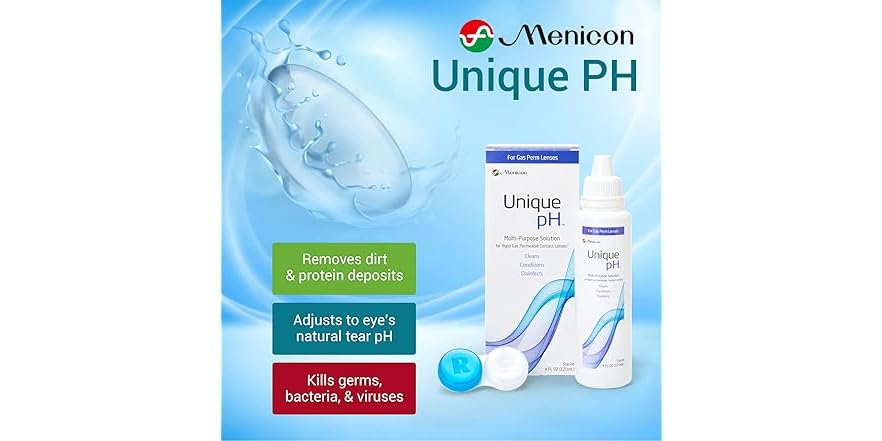Menicon pH Multi-Purpose Contact Solution w/Case