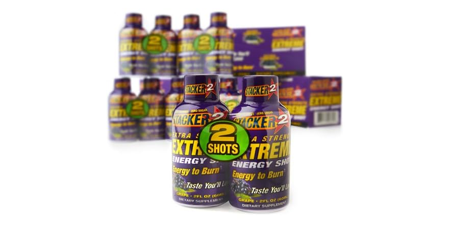 Stacker 2 Extreme Energy Shot-48 Bottles