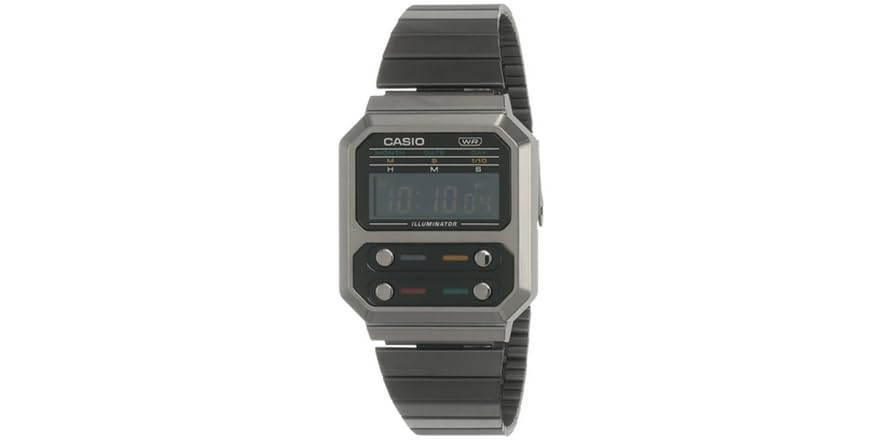 Casio Vintage Digital Black Chrome Plate