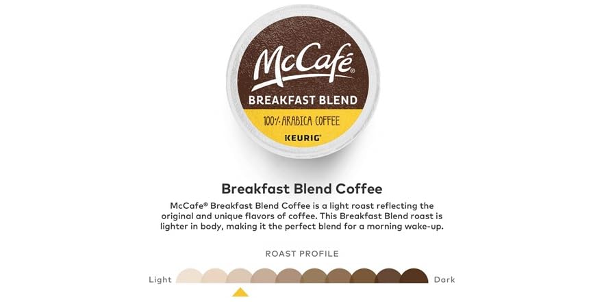 McCafe Breakfast Blend K-Cup, 24/bx