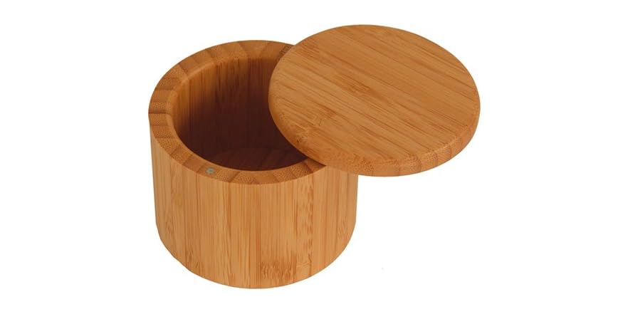 Totally Bamboo Round Salt Box