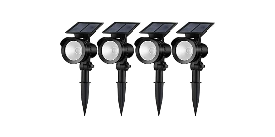 Brightown Solar Spot Lights Outdoor 4-Pack