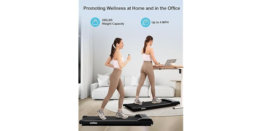 Lichico Walking Pad Treadmill