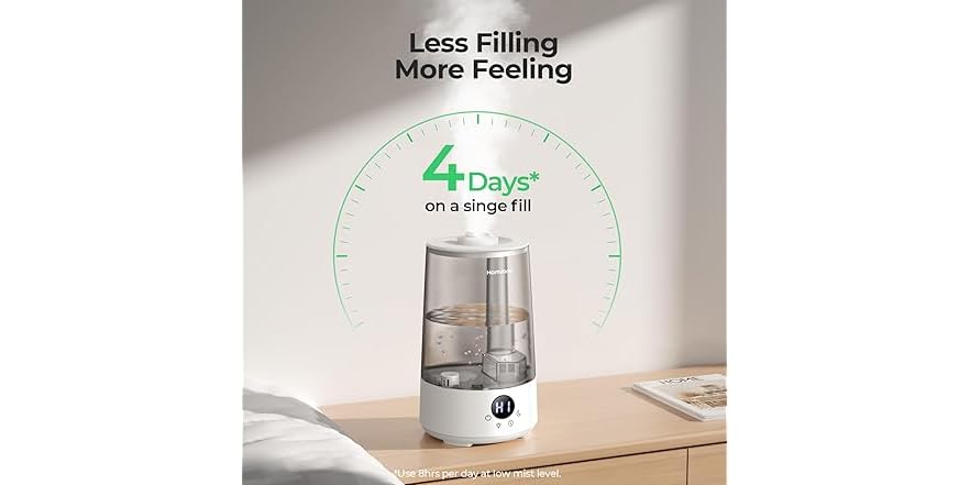 Homvana 3.6L Cool Mist Humidifier
