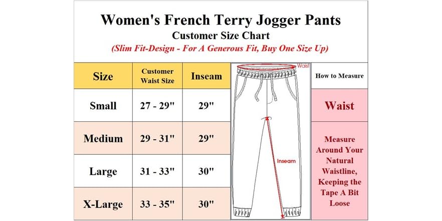 4Pk Asst Womens Slim Fit FT Joggers