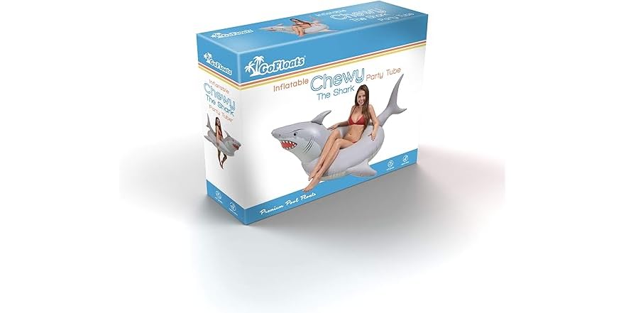 GoFloats Shark Pool Float