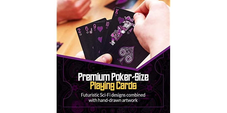 Cyberpunk Purple Playing Cards