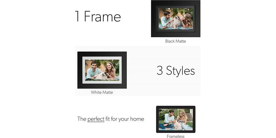 (NEW) Brookstone PhotoShare Smart Digital Picture Frame