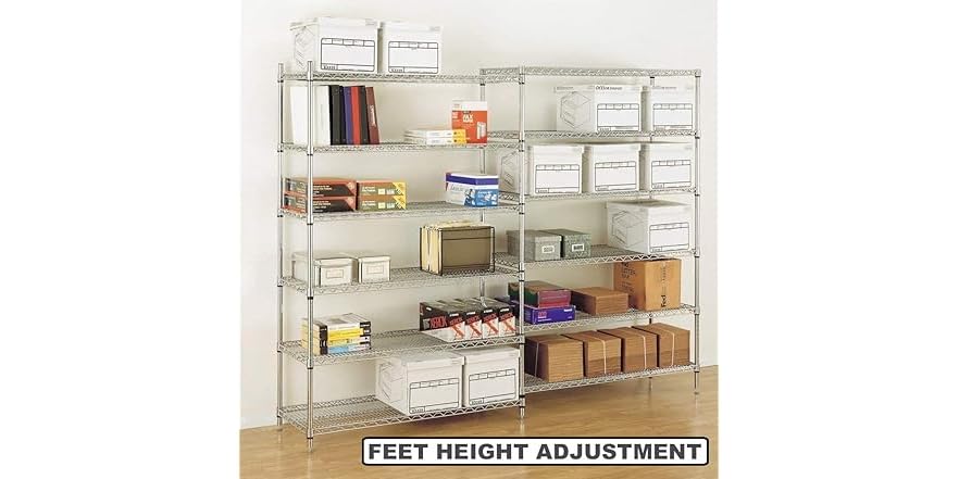 6000 LBS 6 Tier Wire Shelving Rack