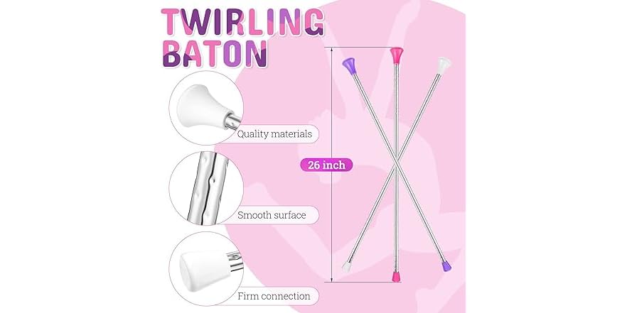 3 PC Dance Ribbons With 3 Batons