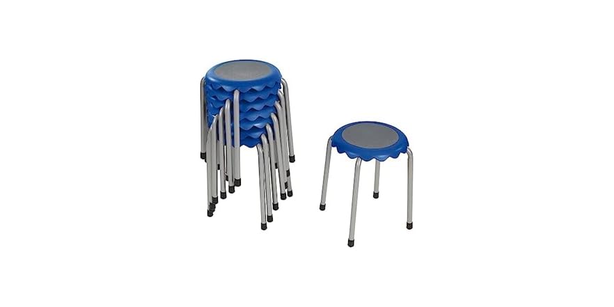 ECR4Kids Daisy Stackable Stool Set - 8pc