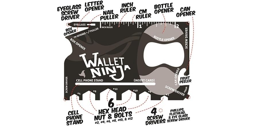 Wallet Ninja Credit Card Sized Multi-Tool