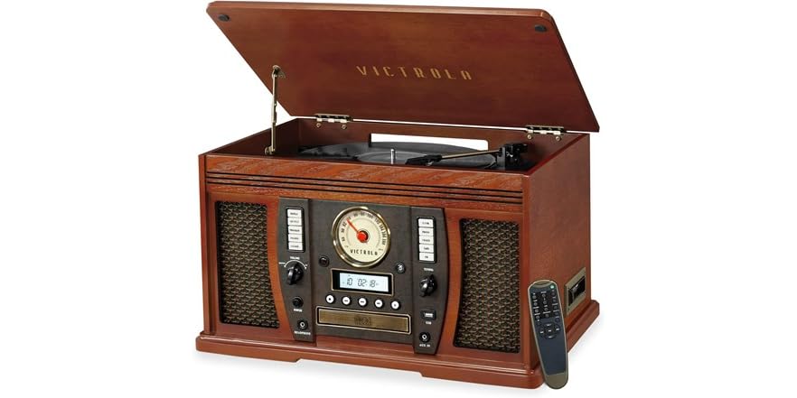 (NEW) Victrola Aviator 8-in-1 Bluetooth Record Player