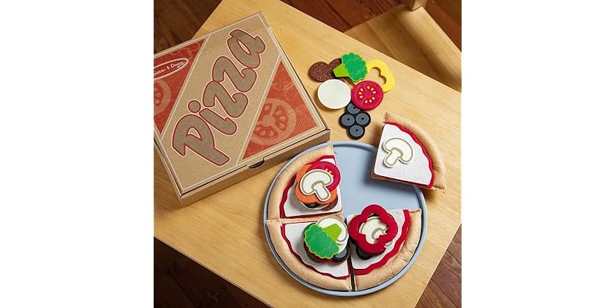 Melissa & Doug Pizza Play Food Set, 42 pcs