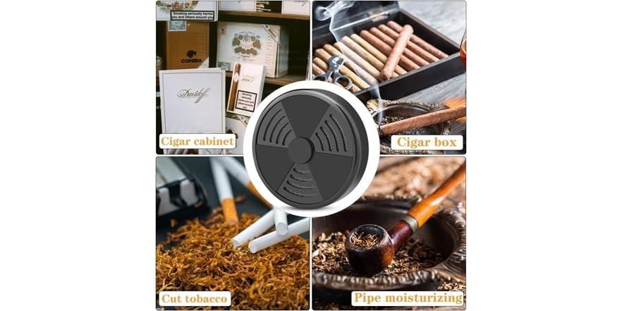 2 Pack Round Adjustable Cigar Humidifier