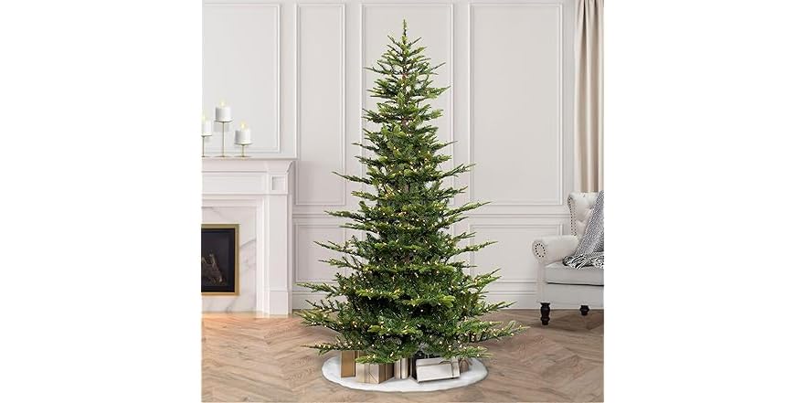 6.5Ft Pre-Lit Aspen Fir Artificial Christmas Tree