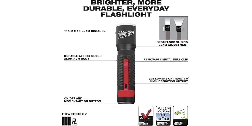 Milwaukee LED Focusing Flashlight
