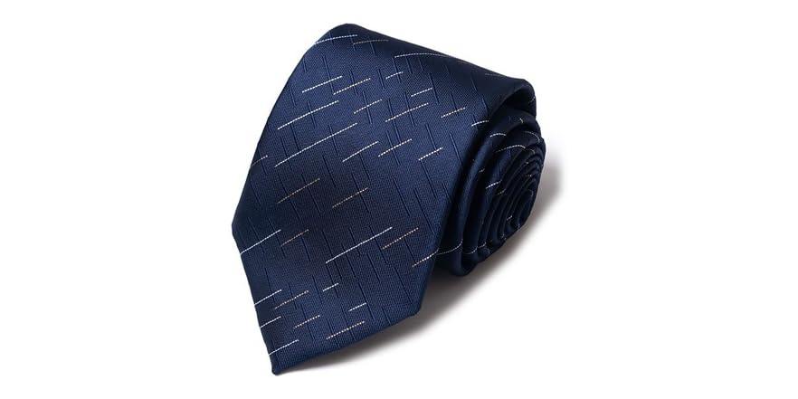 Formal Men’s Necktie - Midnight Crosshatch Copper