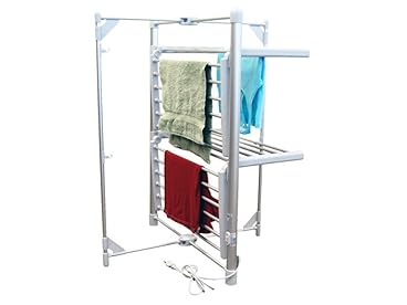 Three Tier Heated Drying Rack Chrome