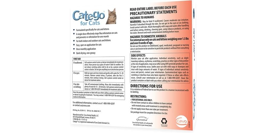 Catego Flea and Tick Control for Cats