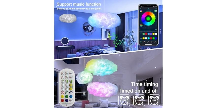 3D Cloud Lightning Light Kit With App
