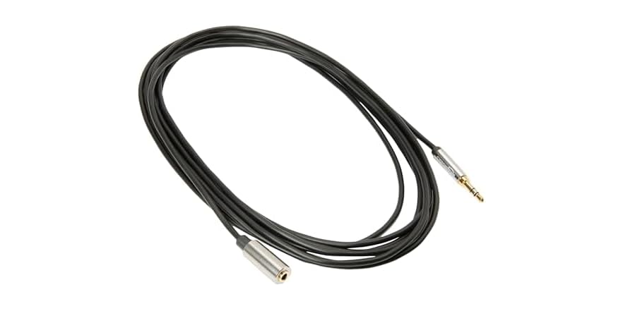 AmazonBasics 12FT 3.5mm Auxiliary Male to Female Audio Jack Extension Cable