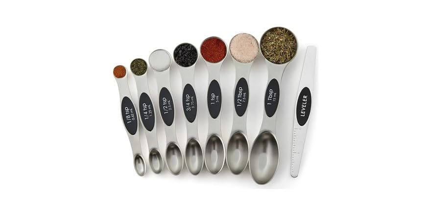 8-Pc Stackable Magnetic Measuring Spoons