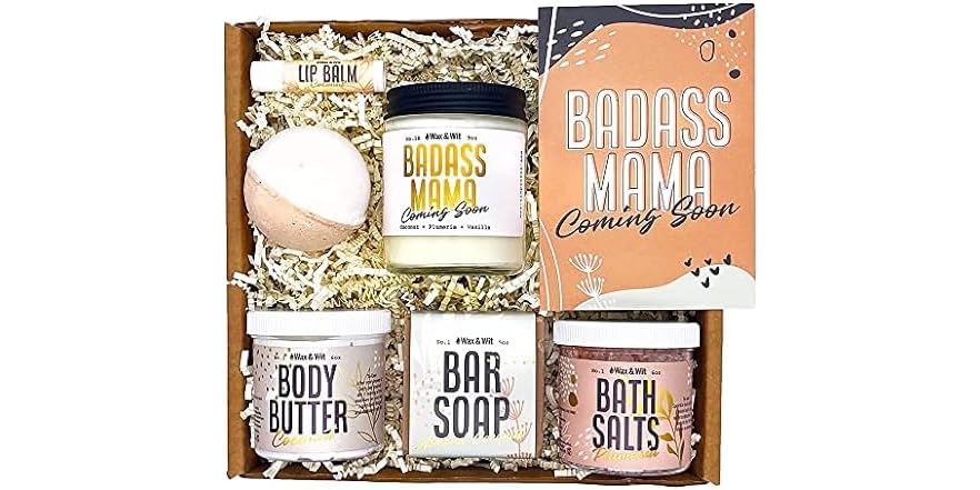 Wax & Wit New Mom Spa 7 Piece Gift Set