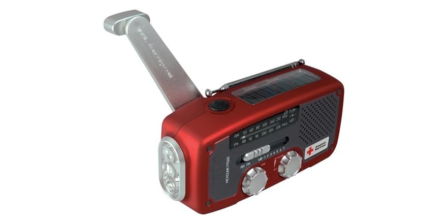 Red Cross Solar/Turbine Powered Weather Radio