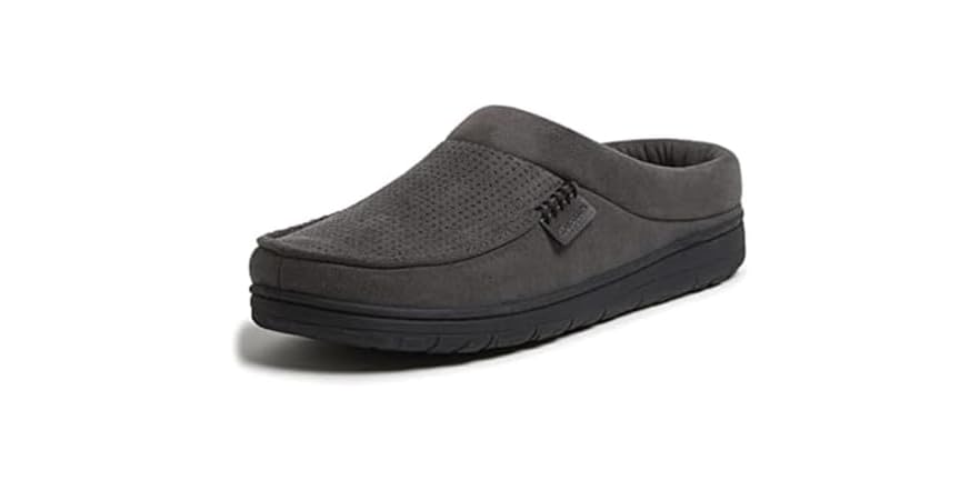Dearfoams Mens Memory Foam Clogs- Size M
