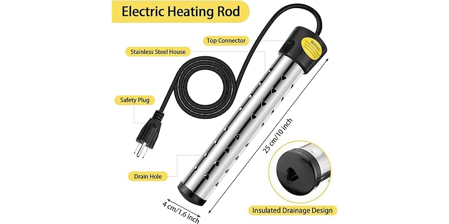 Portable Water Electric Heater 2 Pack