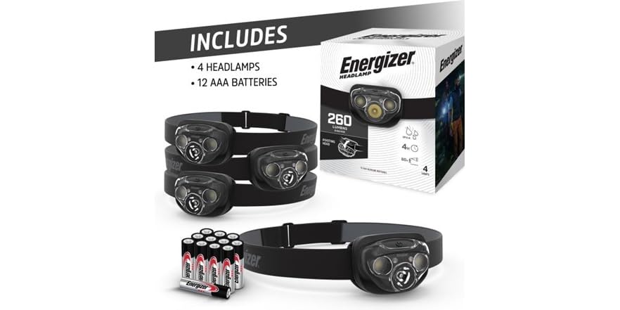 Energizer LED Headlamps (4-Pack)