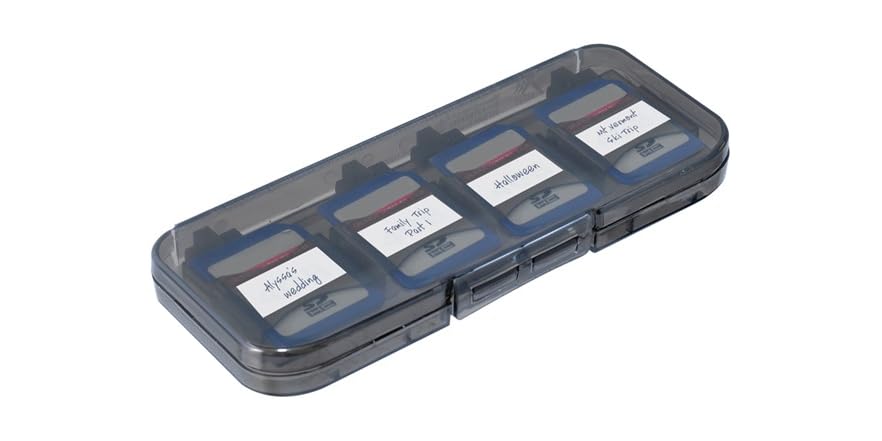 Xit Multi Compartment Memory Card Organizer