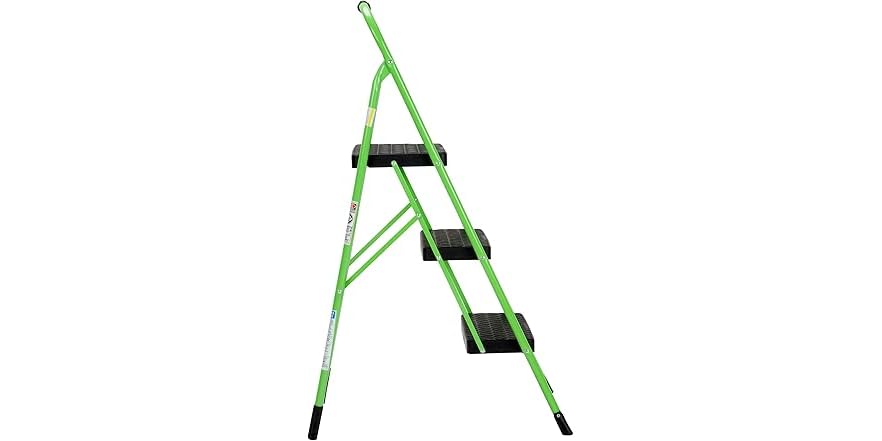 COSCO 11408GNF1E, Green Three Big Folding Step Stool
